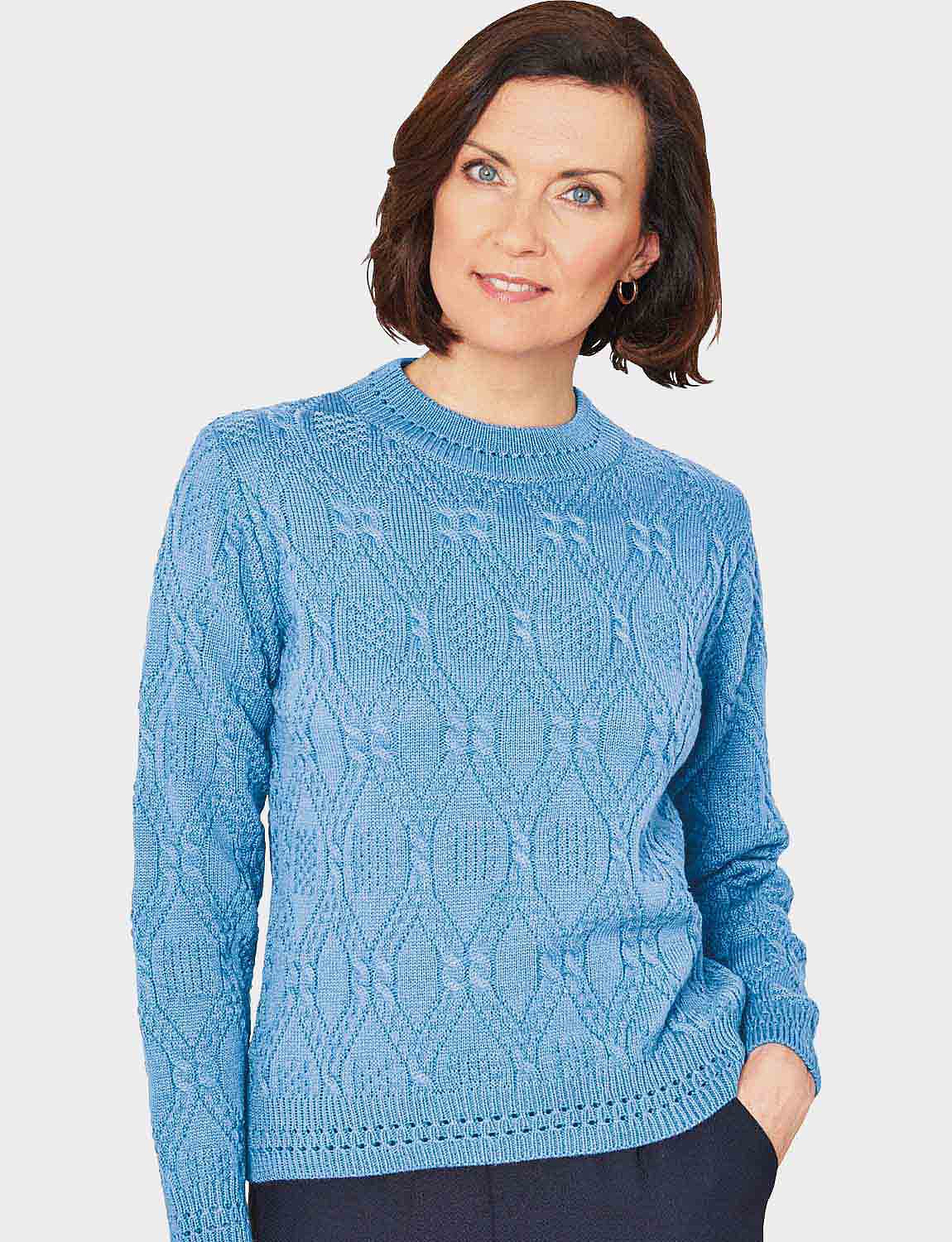 Cable and Diamond Design Jumper | Chums